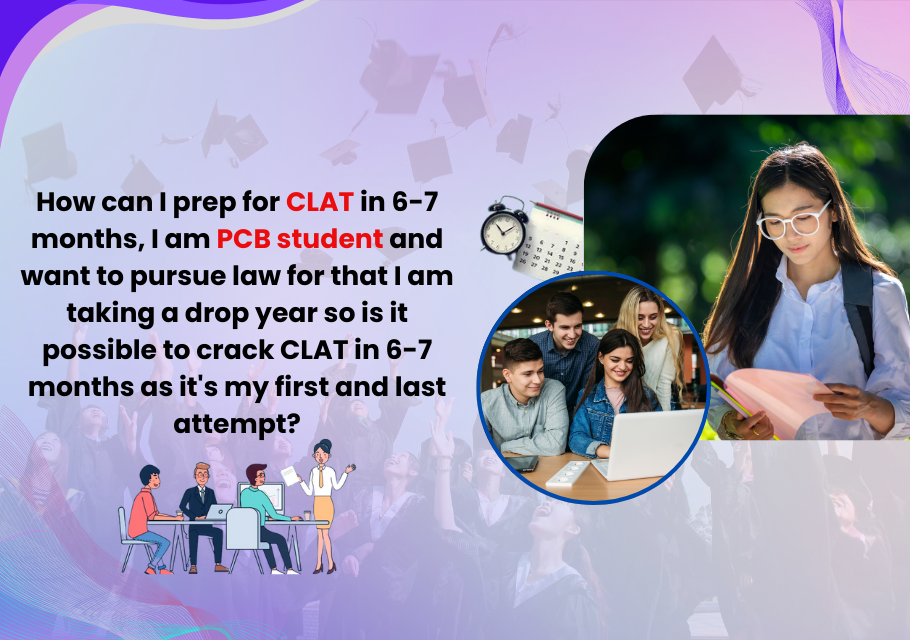 How can I prep for CLAT in 6-7 months, I am PCB student and want to ...